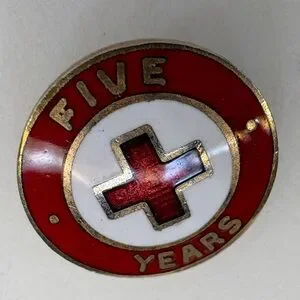 Red Cross Vintage | Jewelry | Vintage American Red Cross Five Years ...